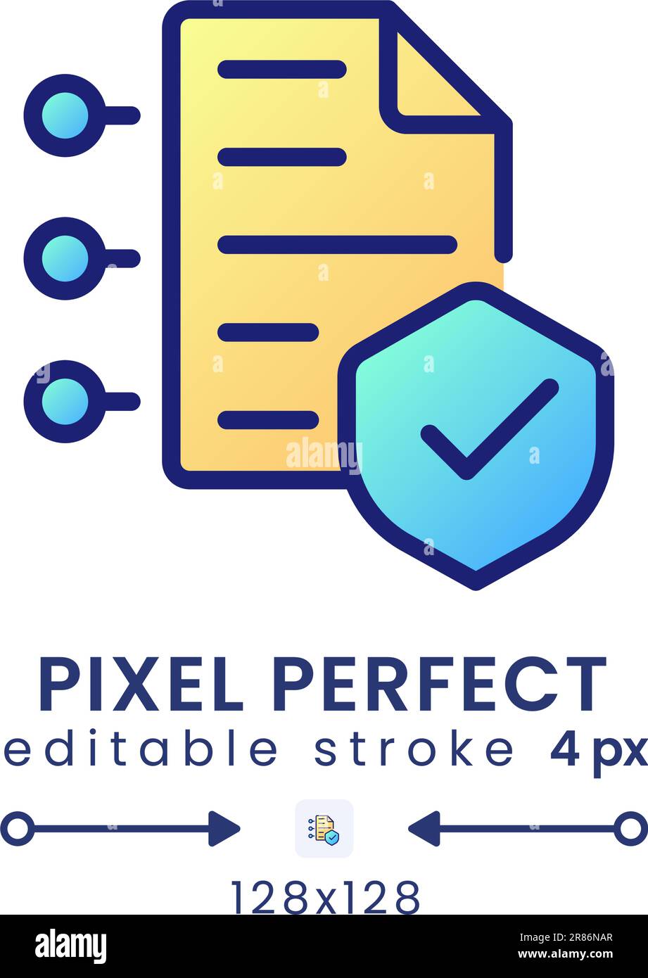 Cybersecurity insurance gradient fill desktop icon Stock Vector Image & Art - Alamy