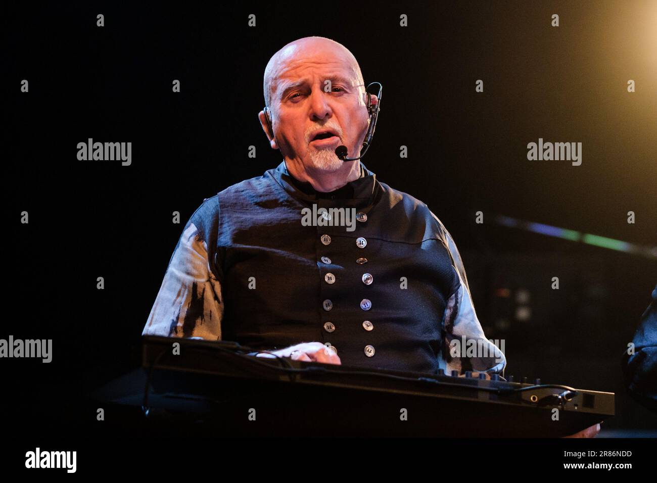 London, UK. 19th June, 2023. Peter Gabriel photographed on stage during ...