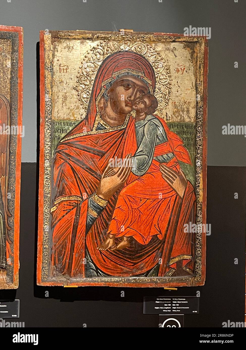 Exhibits of National Art Museum, of Medieval Art , Gothic style hall ...