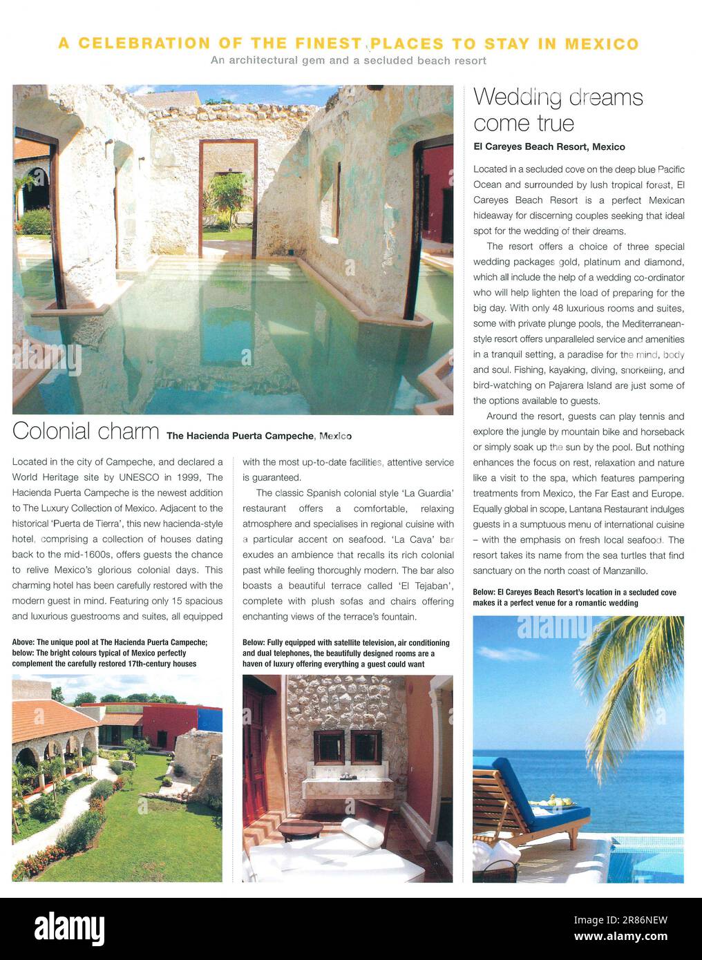 Mexico travel. Mexico resorts. Places to stay in Mexico advert in a ...