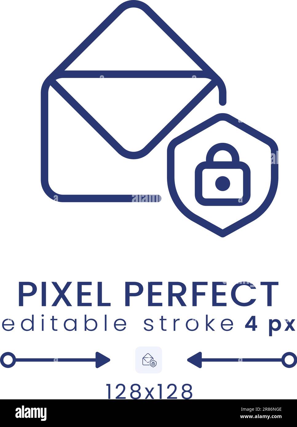 Email security linear desktop icon Stock Vector Image & Art - Alamy