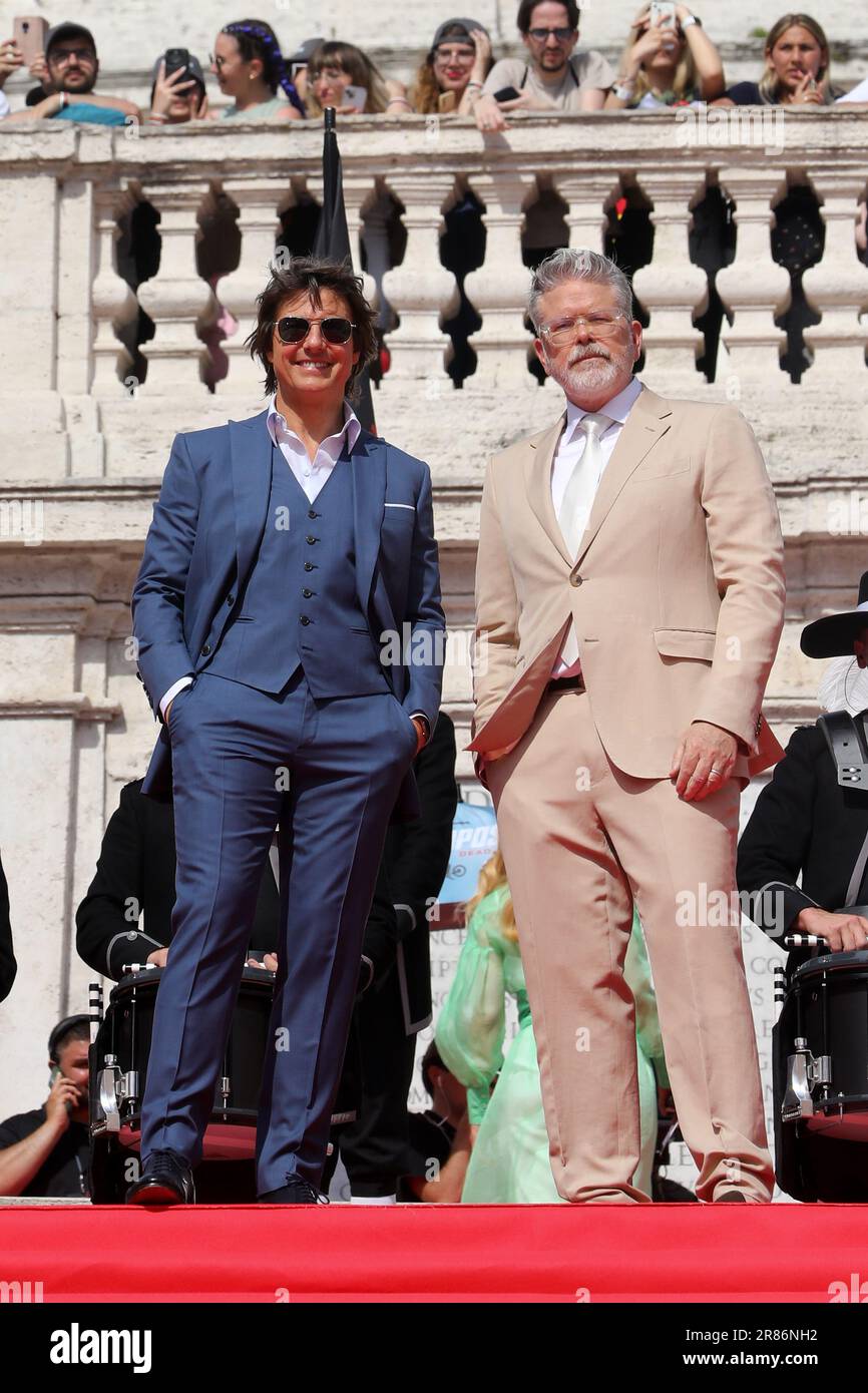 Rome, Italy. 19th June, 2023. Rome, Spanish Steps, photocall film ...
