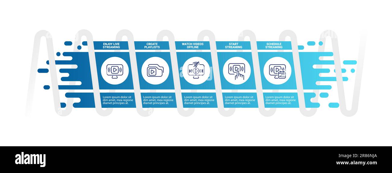 Streaming service infographic chart design template Stock Vector Image ...