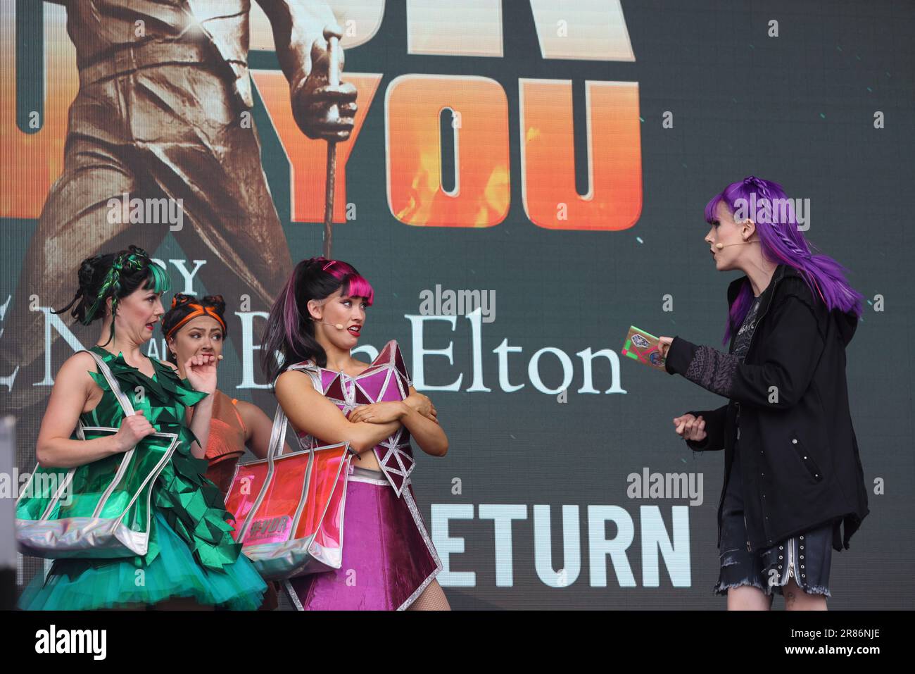 The 2nd day of West End Live 2023, in Trafalgar Square , London,with ...