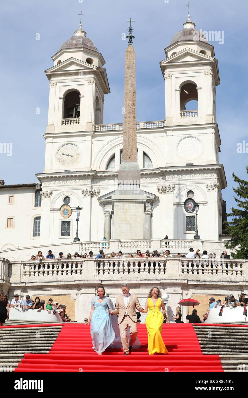 Rome, Italy. 19th June, 2023. Rome, Spanish Steps, photocall film ...