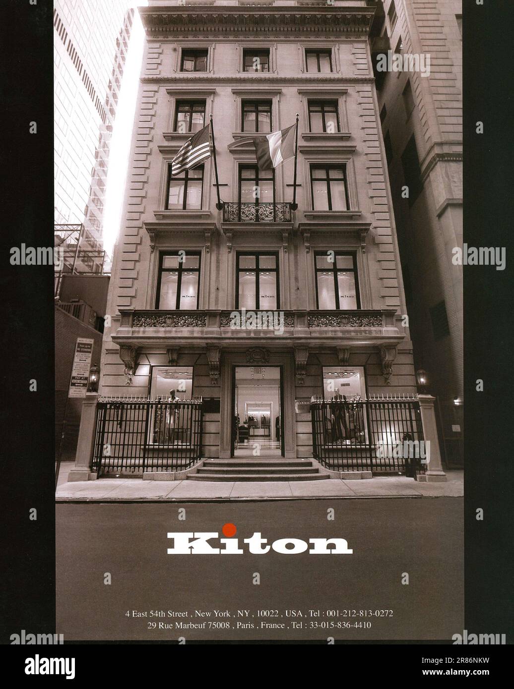 Kiton designers clothing advert in a Collections magazine 2014 Stock ...