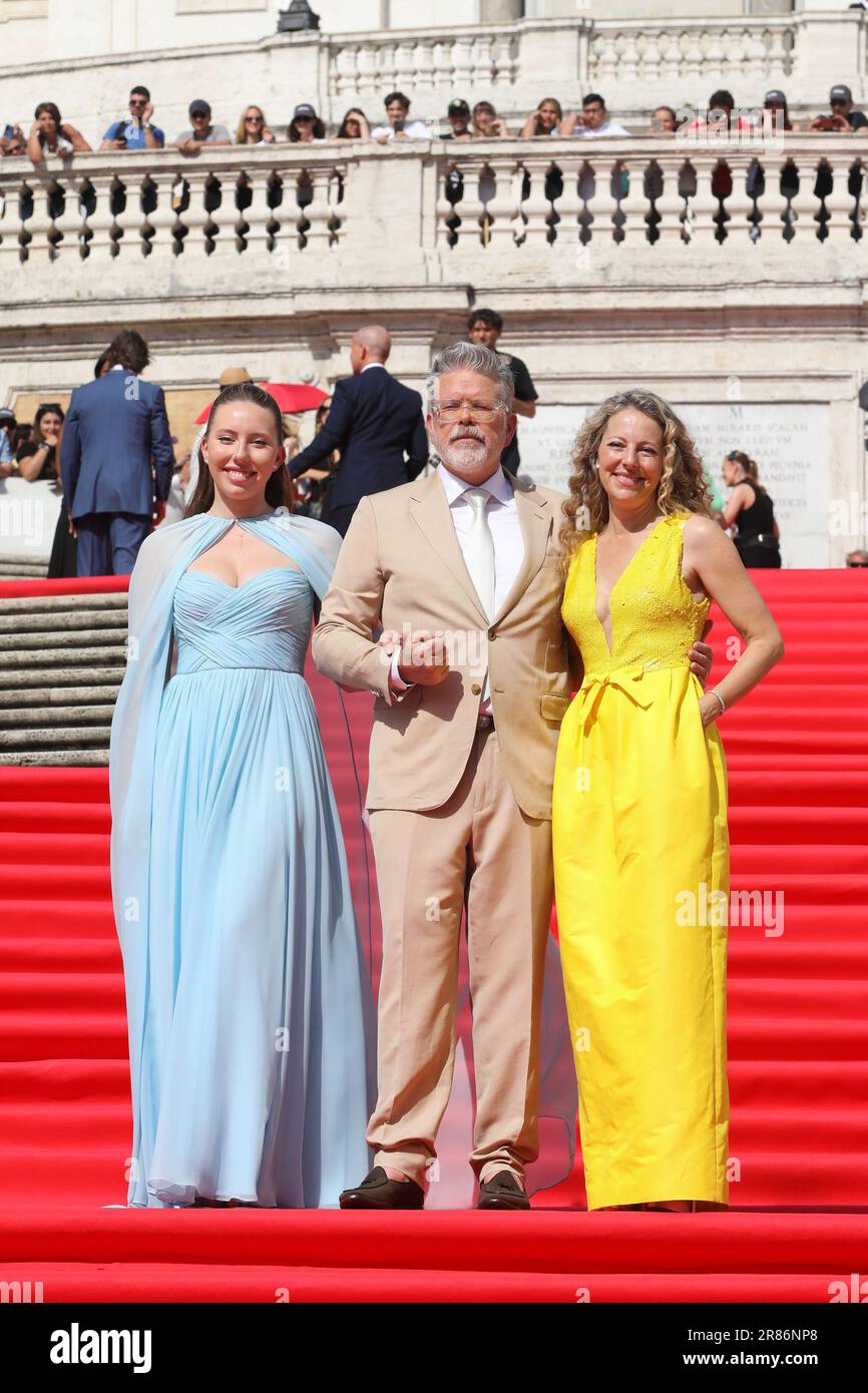 Rome, Italy. 19th June, 2023. Rome, Spanish Steps, photocall film ...