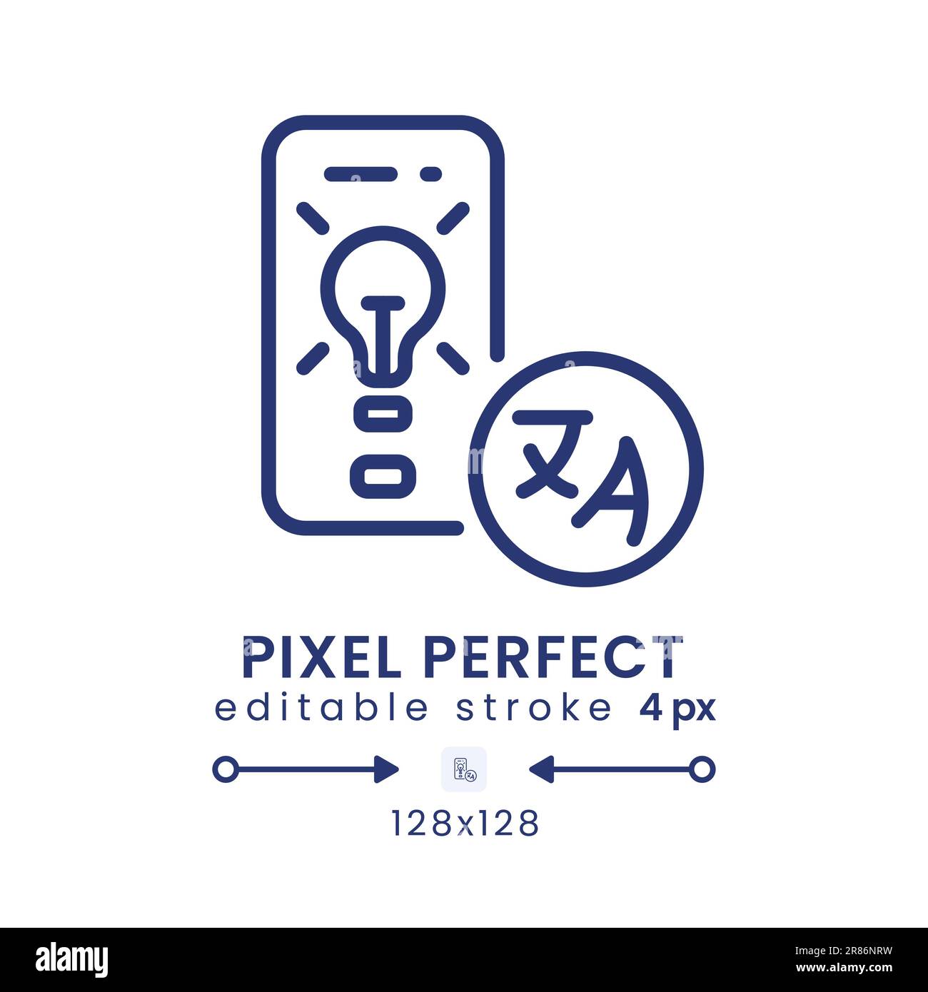 Language Learning app linear desktop icon Stock Vector Image & Art - Alamy