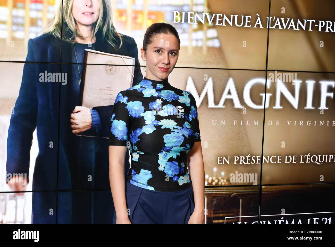 Anaide Rozam lors de la premiere du film Magnificat organisee a l'UGC ...