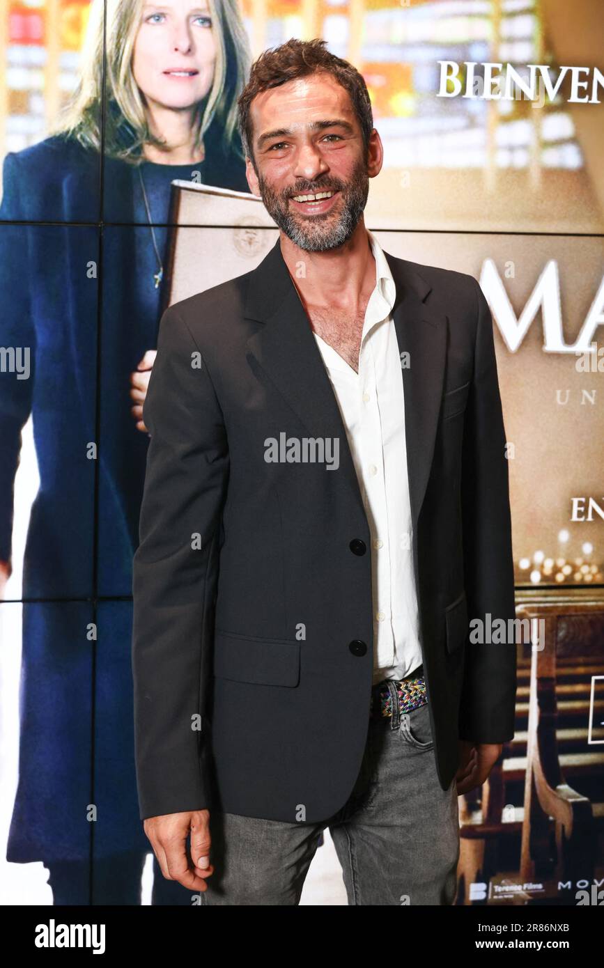 Nicolas Cazalé lors de la premiere du film Magnificat organisee a l'UGC ...