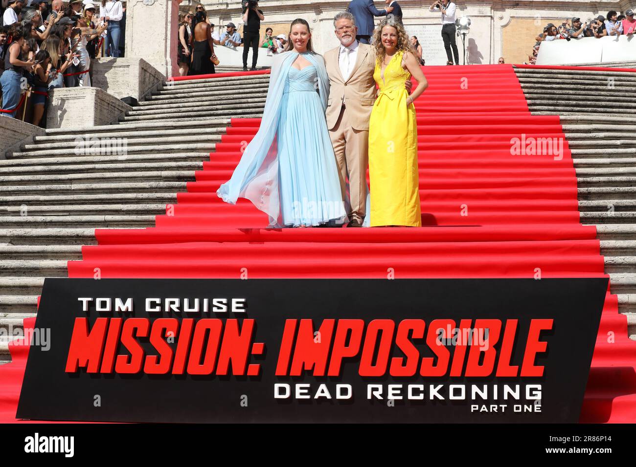 Rome, Italy. 19th June, 2023. Rome, Spanish Steps, photocall film ...