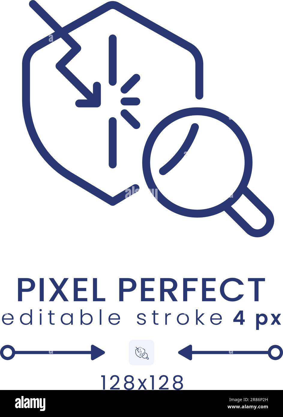 Penetration test linear desktop icon Stock Vector Image & Art - Alamy