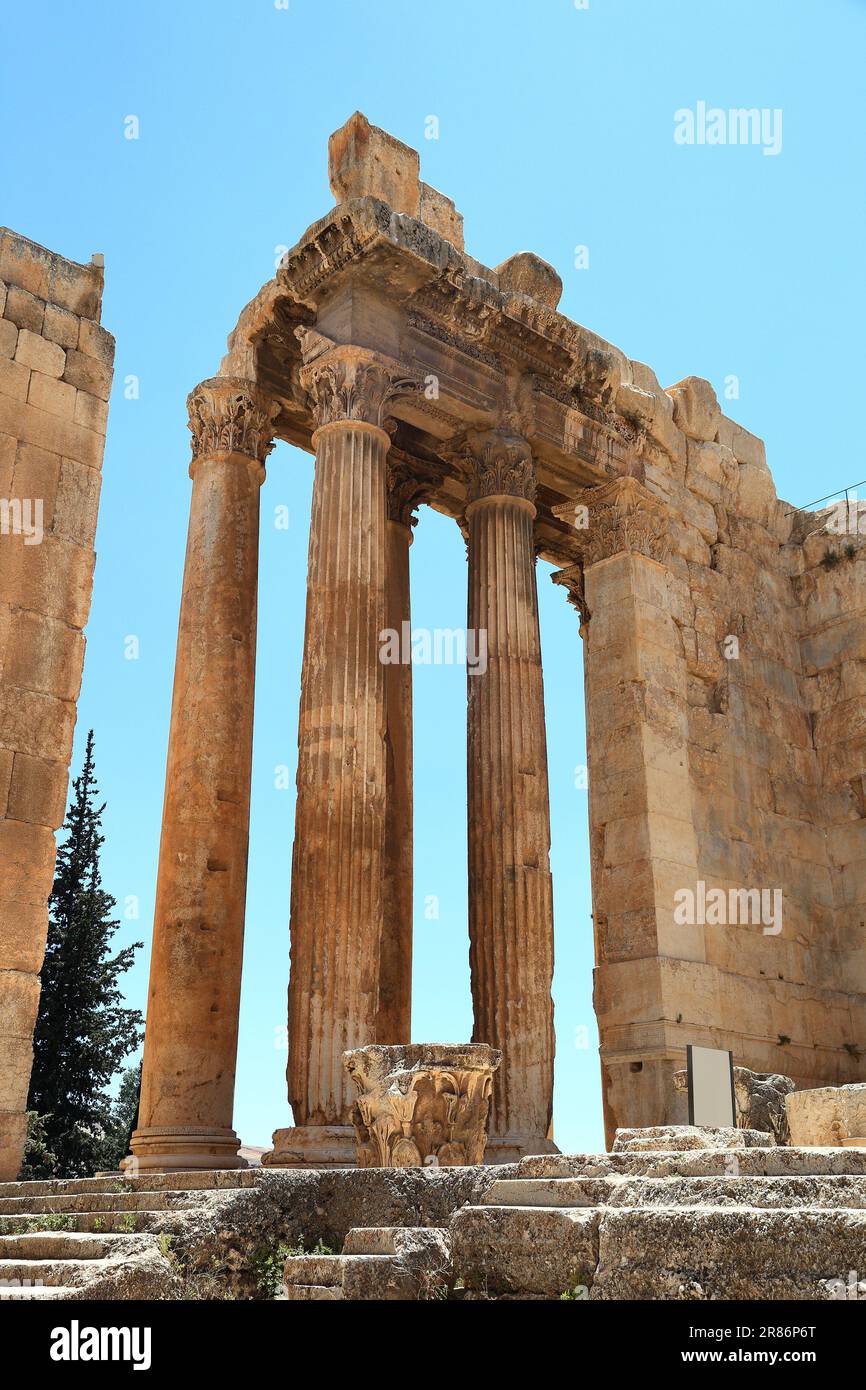Baalbek Ancient Roman Ruins, Lebanon Stock Photo - Alamy