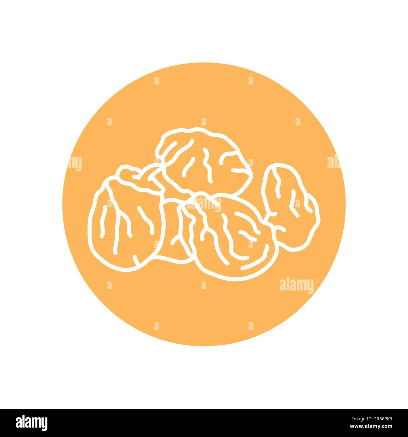 Dried persimmon black line icon. Natural organic super food. Pictogram ...