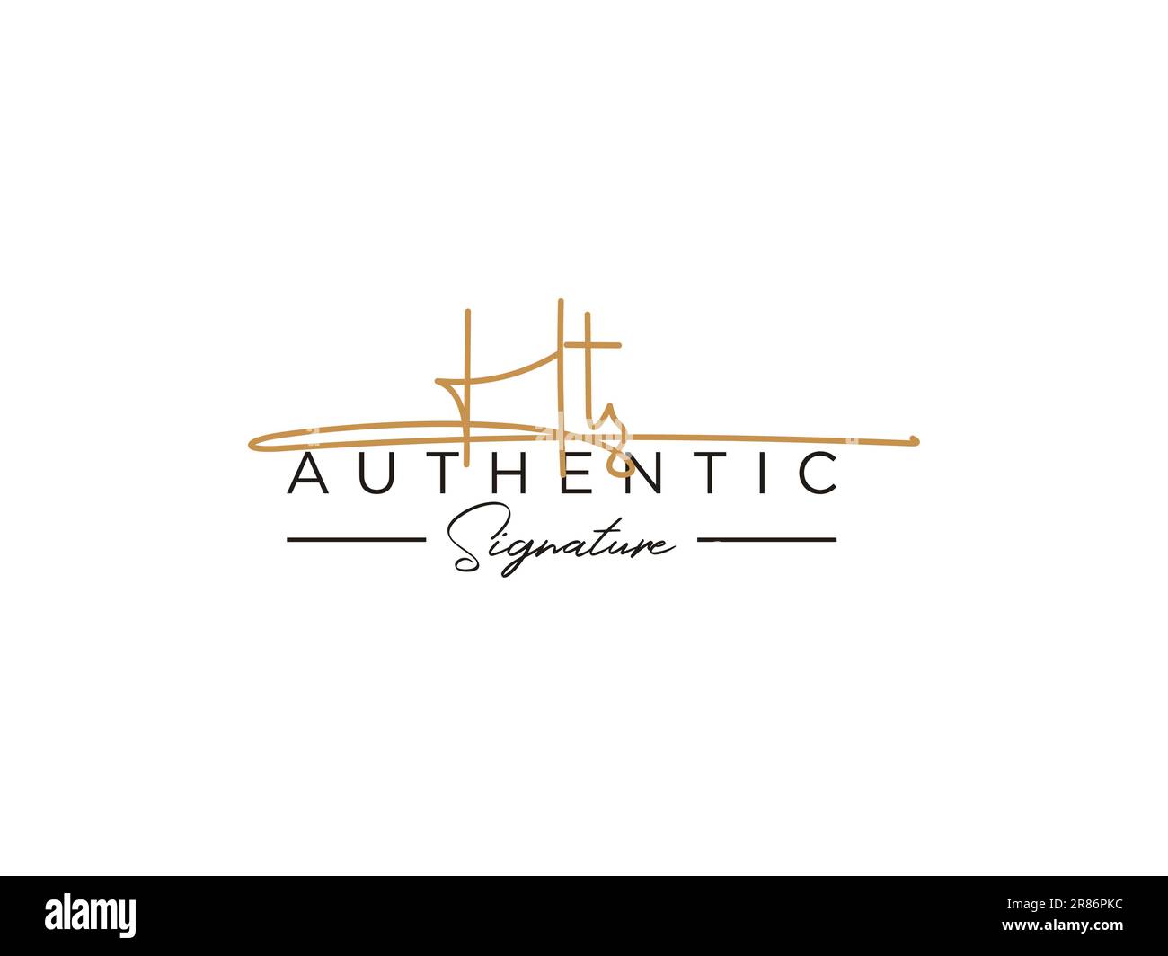 HT Signature Logo Template Vector Stock Vector Image & Art - Alamy