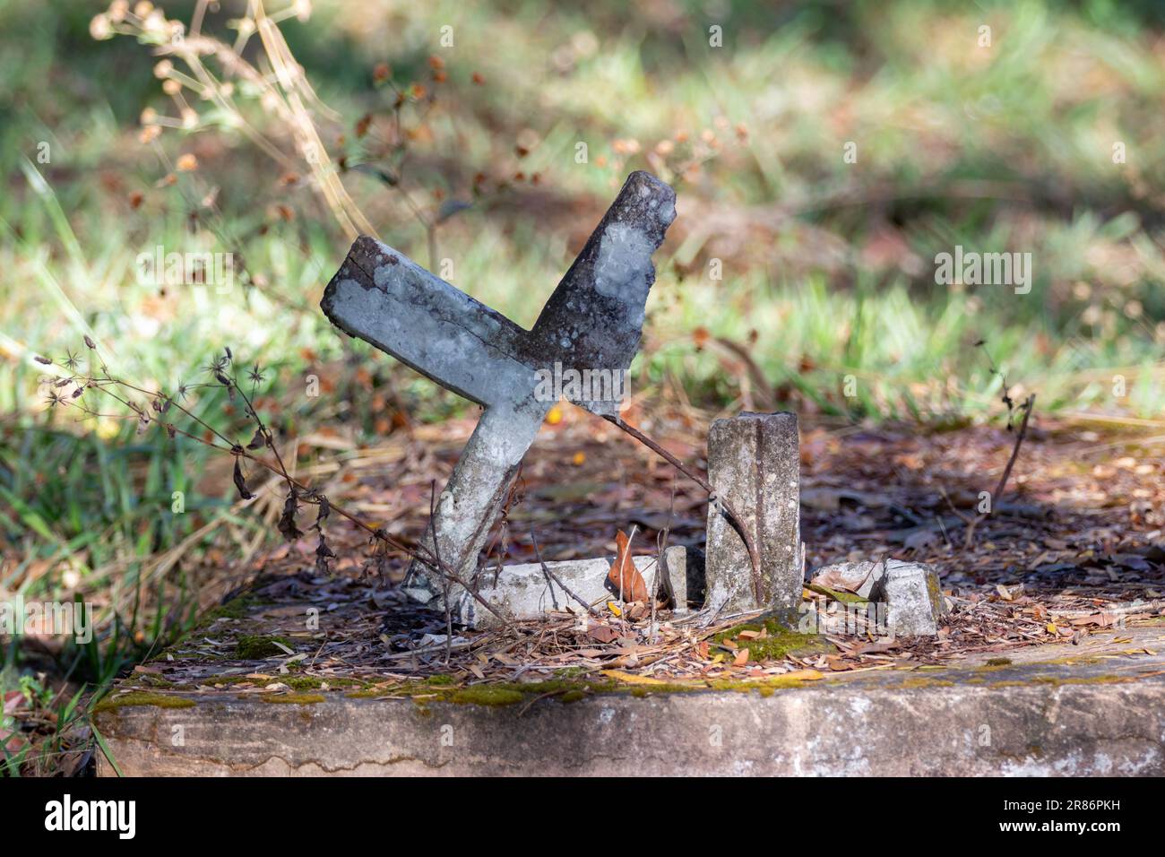 Old forgotten cemetery abandoned graves hi-res stock photography and ...