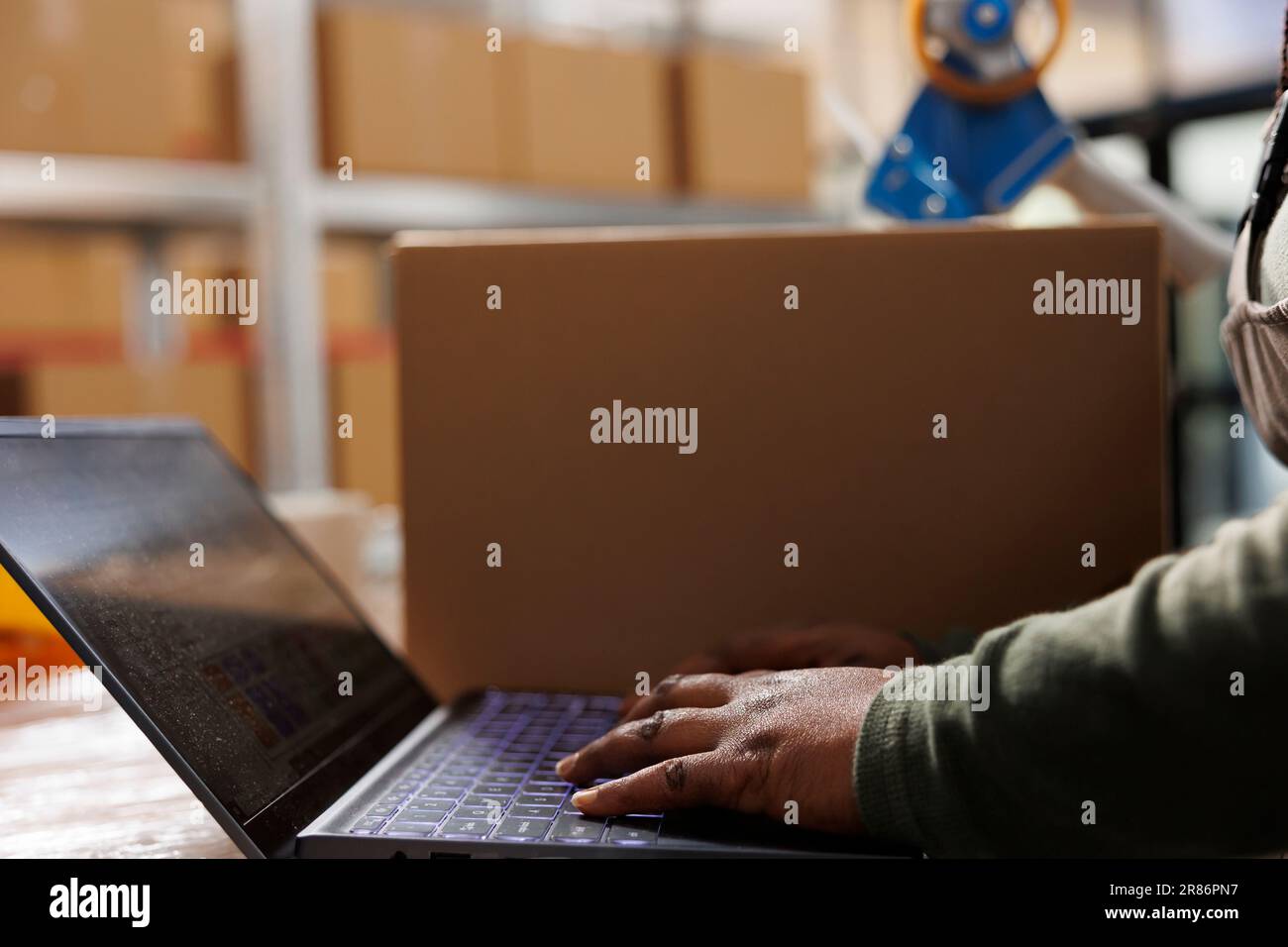 Supervisor checking up on employee hi-res stock photography and images ...