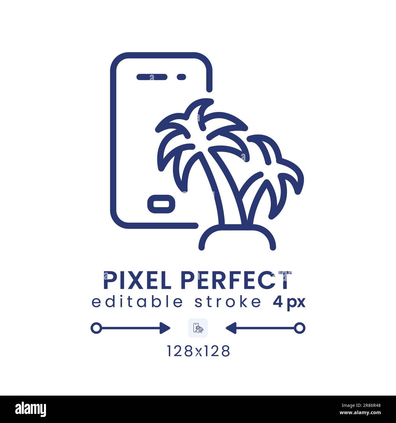 Travel app linear desktop icon Stock Vector Image & Art - Alamy