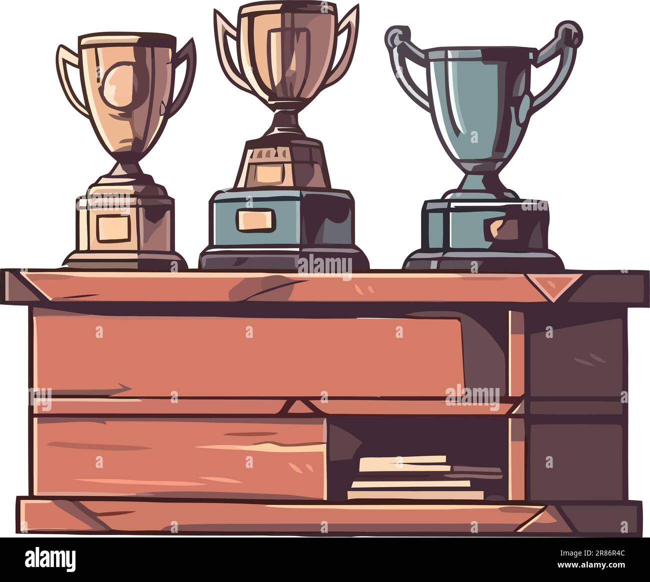 First place trophy on shiny metal pedestal Stock Vector Image & Art - Alamy