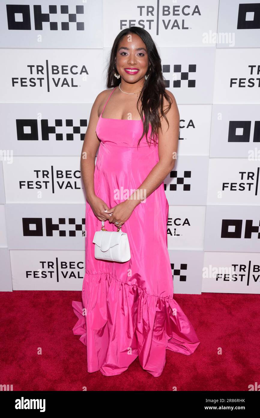 Amanda Jones attends the premiere of "The Perfect Find" at the BMCC ...