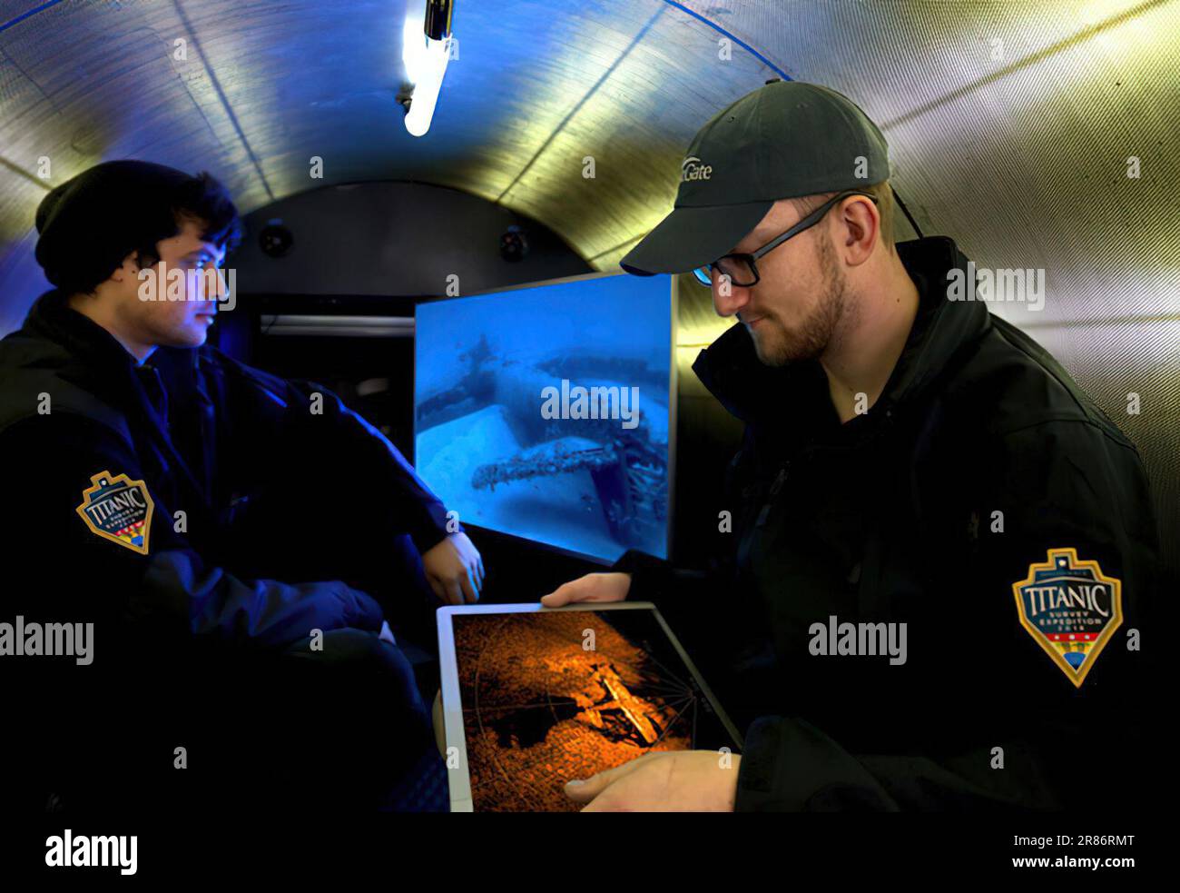 The inside of submersible vessel titan hi-res stock photography and ...