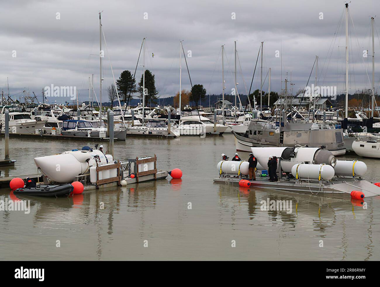 The Oceangate submersible "Titan". The United States Coast Guard is ...