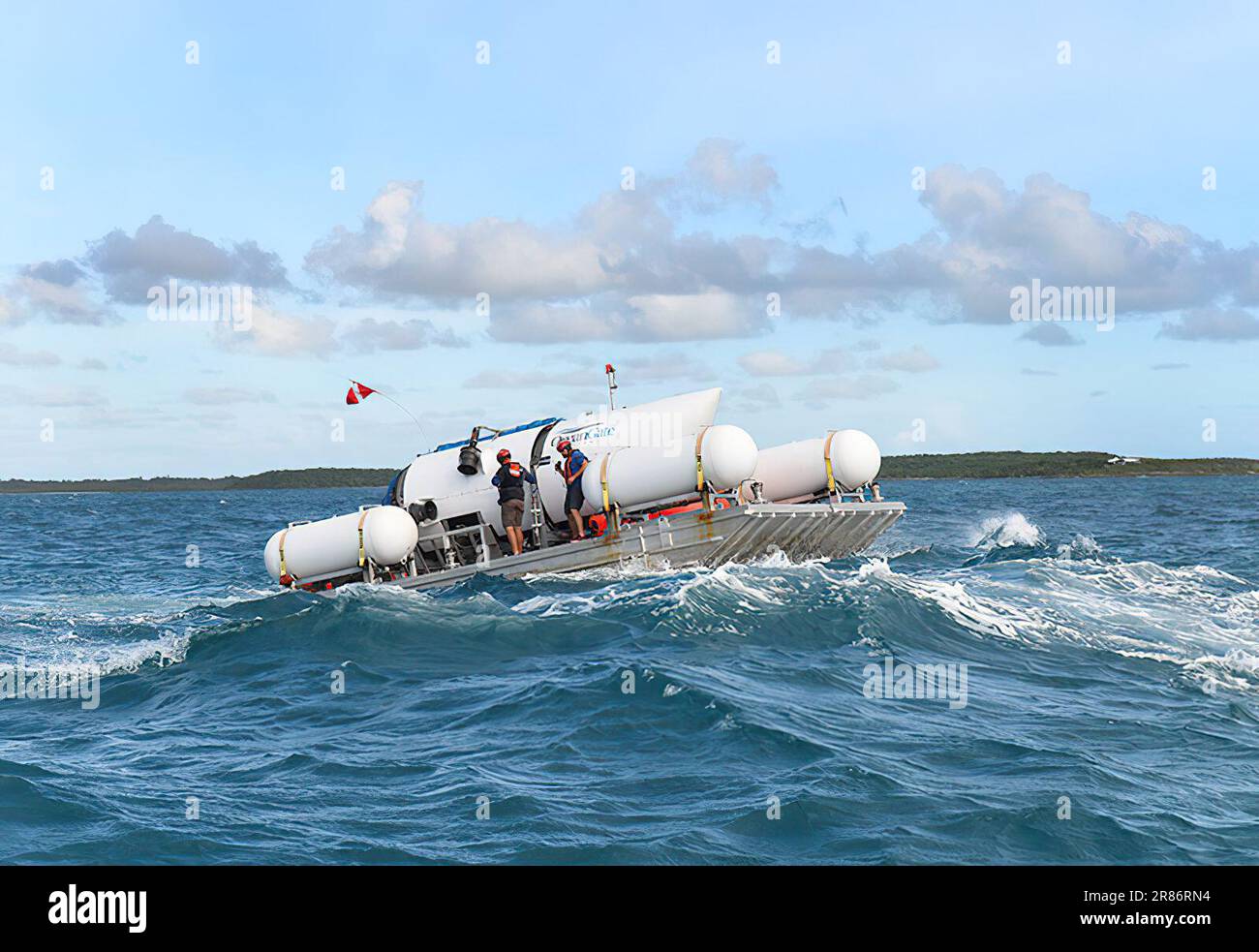 The Oceangate submersible "Titan". The United States Coast Guard is ...