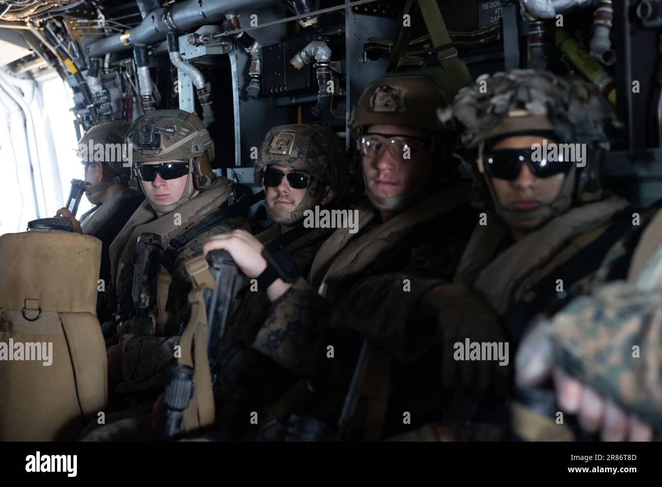 U.S. Marines with Battalion Landing Team 2/1, 31st Marine Expeditionary ...