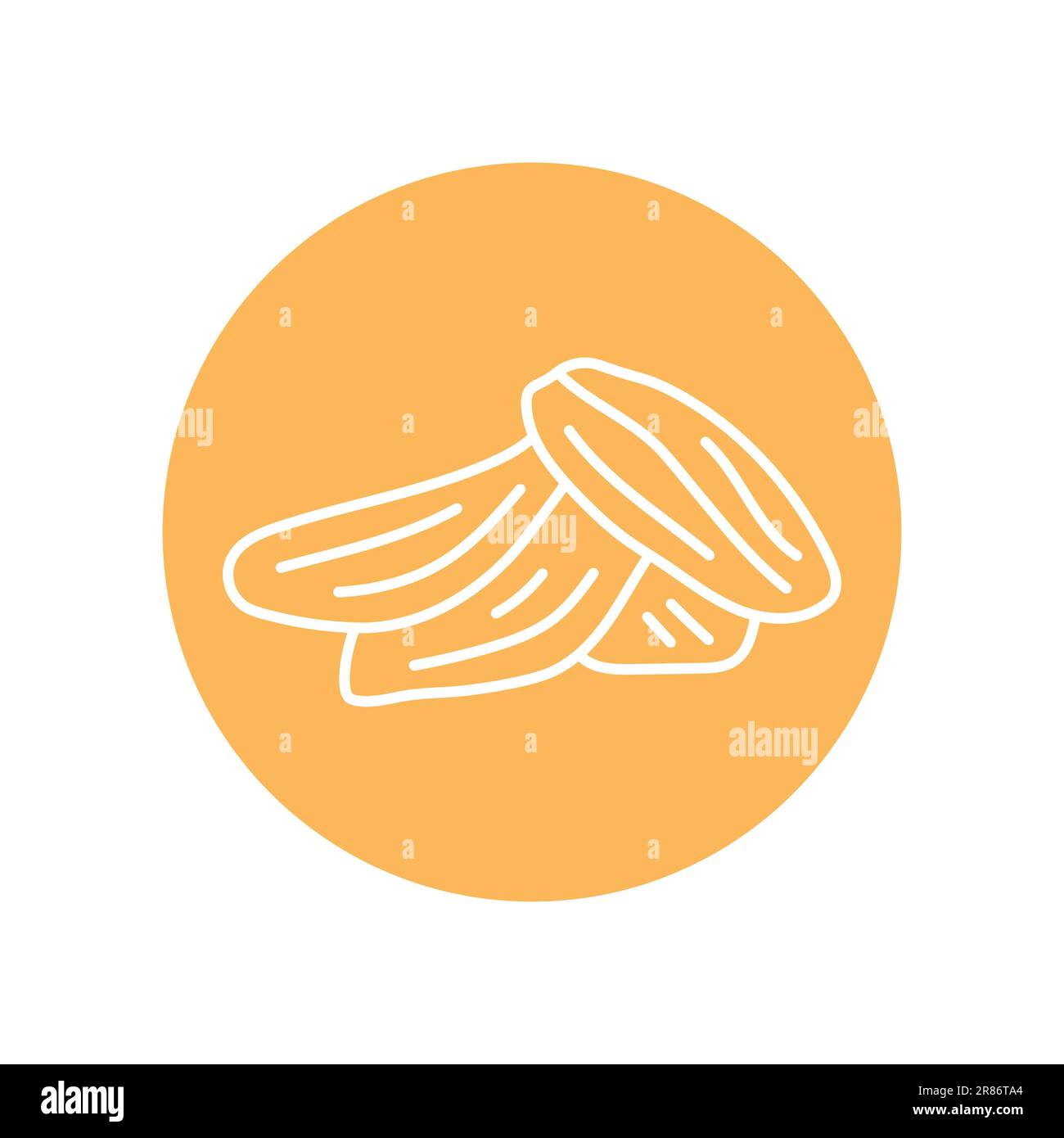 Dried mango black line icon. Natural organic super food. Pictogram for ...