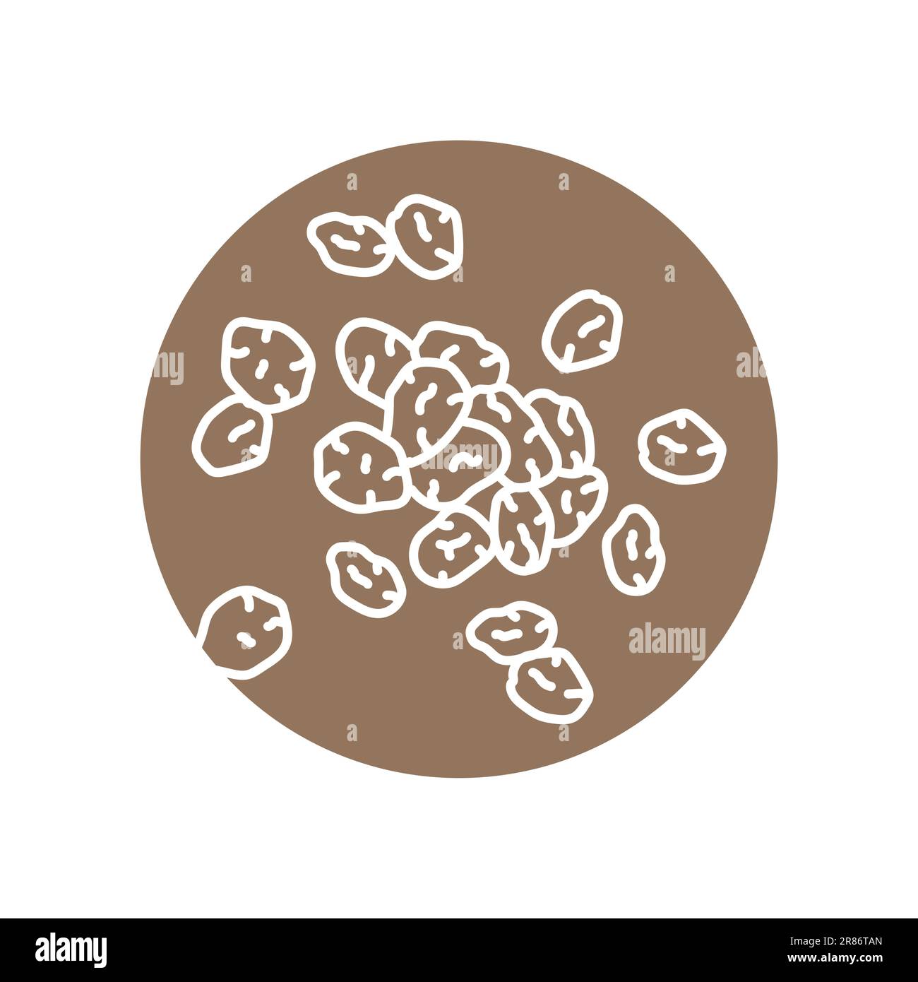 Raisins black line icon. Natural organic super food. Pictogram for web ...