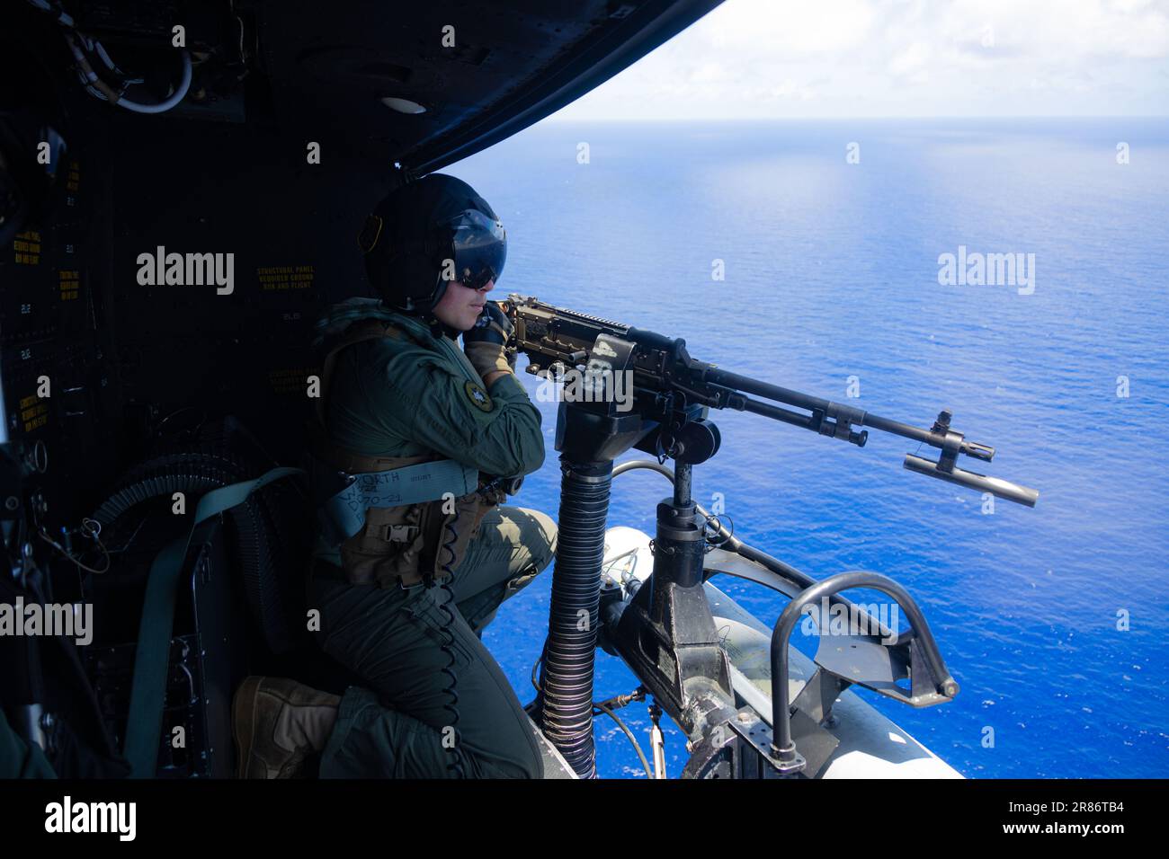 A U.S. Marine with Medium Tiltrotor Squadron 265 (Rein.), 31st Marine ...