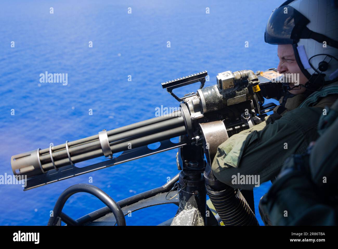 A U.S. Marine with Medium Tiltrotor Squadron 265 (Rein.), 31st Marine ...