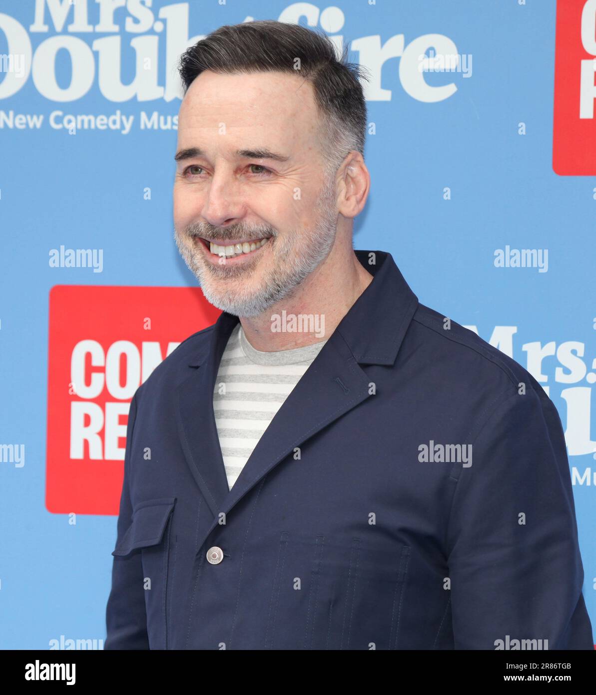 London, UK. David Furnish at the Mrs Doubtfire: Comic Relief Gala ...