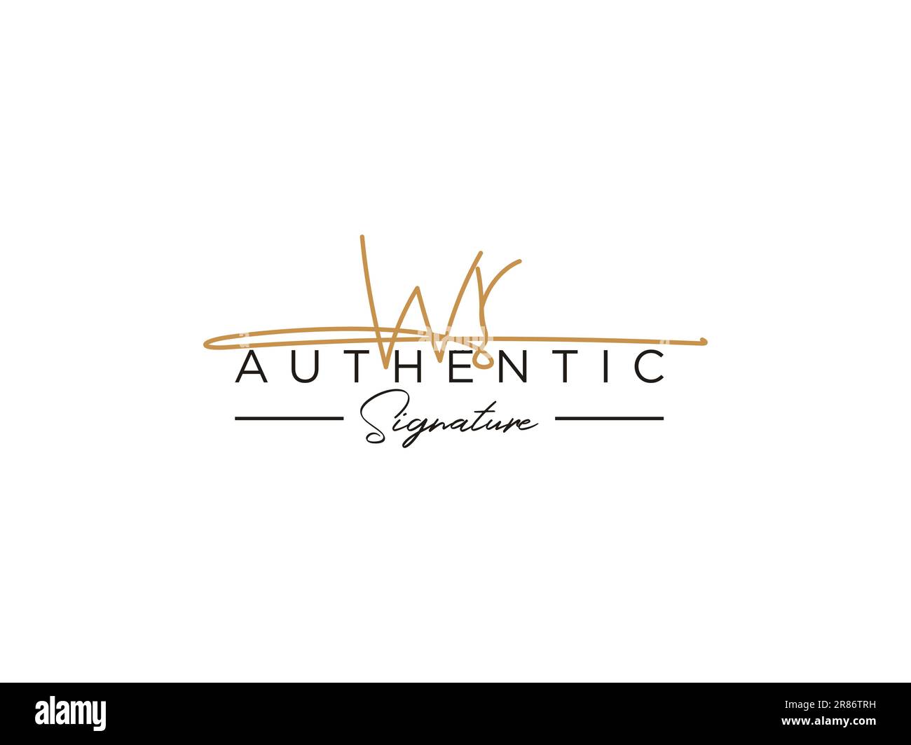 WR Signature Logo Template Vector Stock Vector Image & Art - Alamy