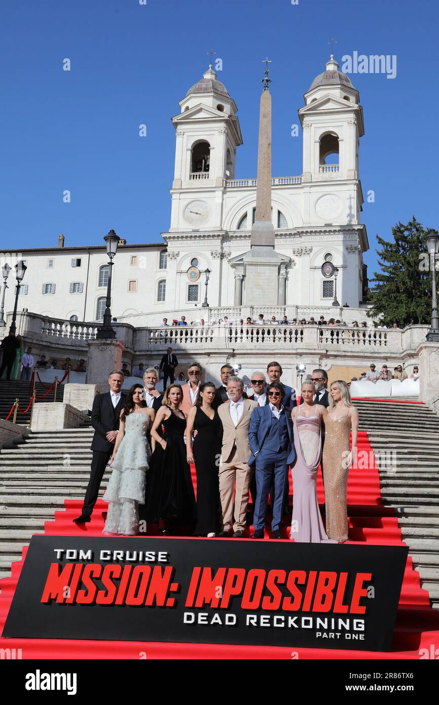 Rome, Italy. 19th June, 2023. Rome, Spanish Steps, photocall film ...