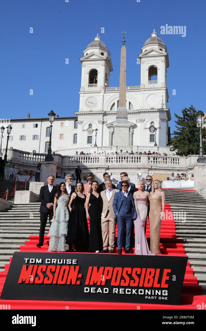 Rome, Italy. 19th June, 2023. Rome, Spanish Steps, photocall film ...