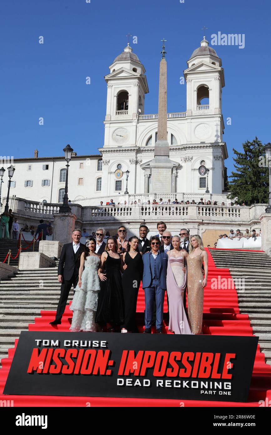 Rome, Italy. 19th June, 2023. Rome, Spanish Steps, photocall film ...