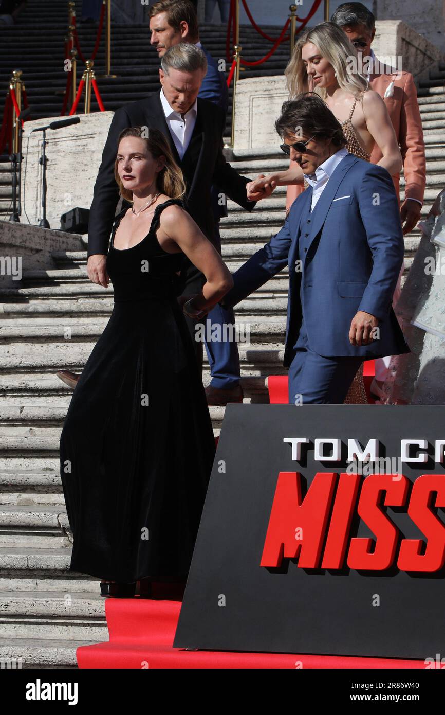Rome, Italy. 19th June, 2023. Rome, Spanish Steps, photocall film ...