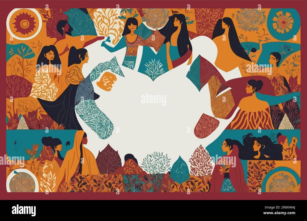 vector illustration that celebrates cultural diversity and global unity ...