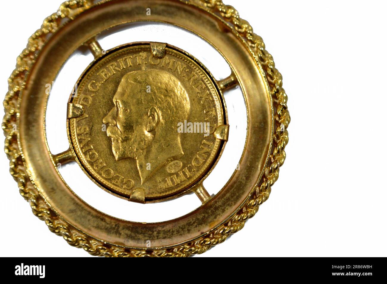 The sovereign is a British gold coin shape with a nominal value of one ...