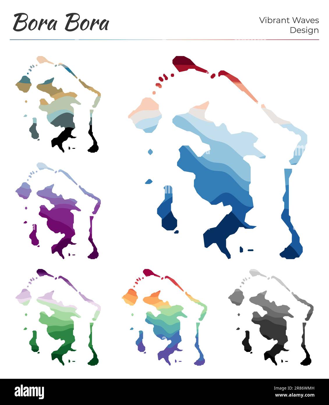 Bora bora map hi-res stock photography and images - Alamy