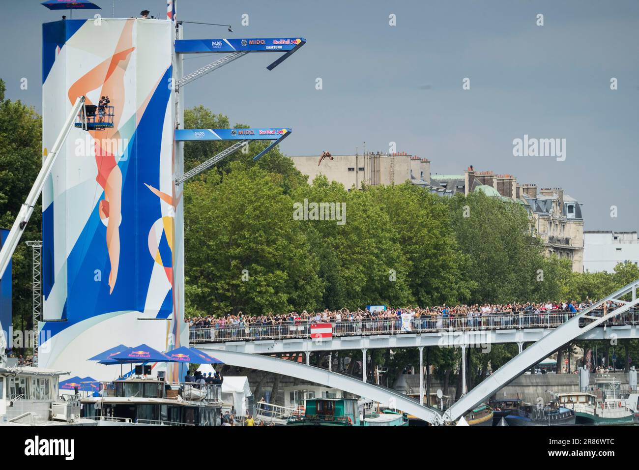 Paris, France. 17th June, 2023. Constantin Popovici (ROU) - Atmosphere ...