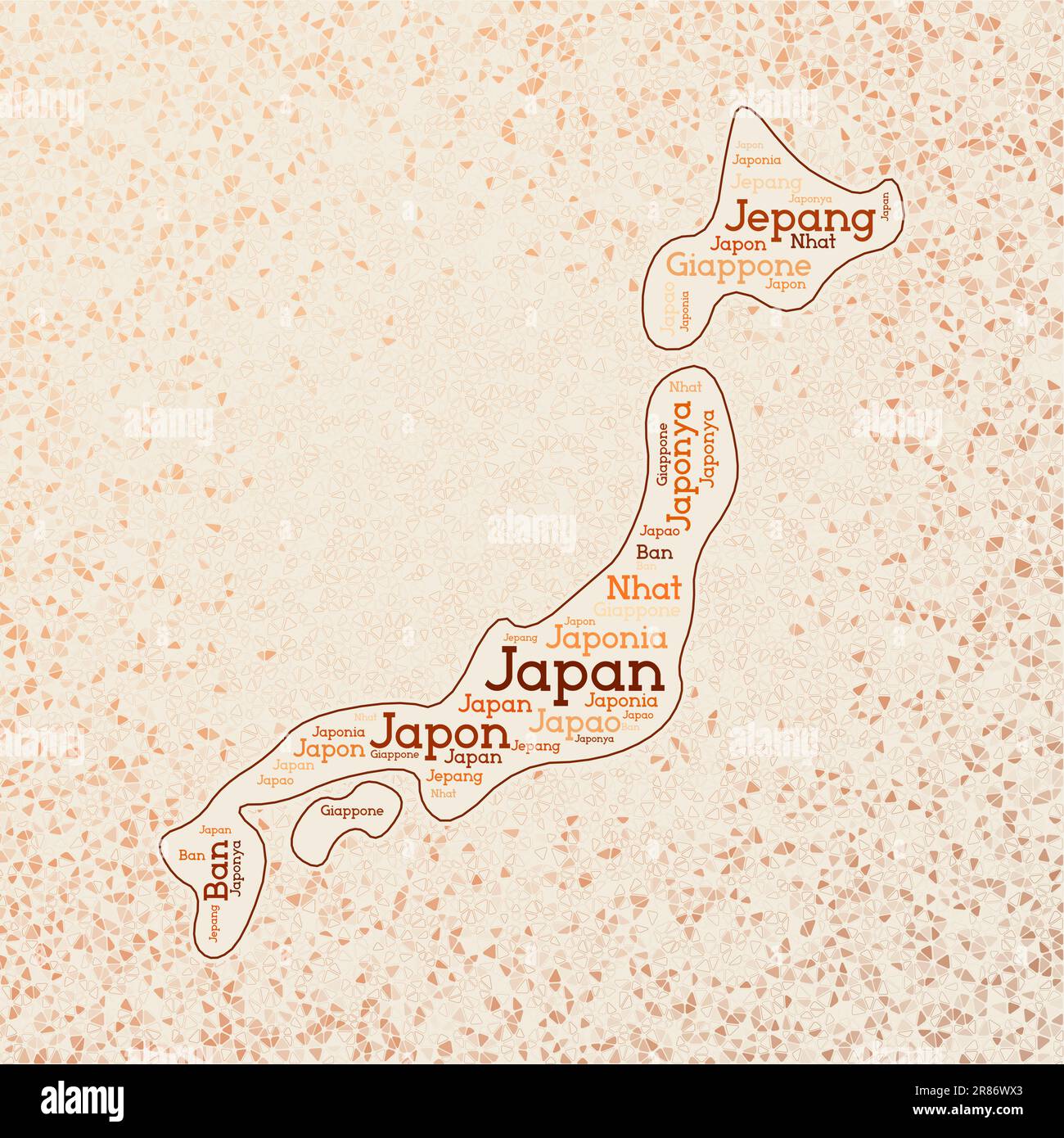 Japan shape on gradient Stock Vector Images - Alamy