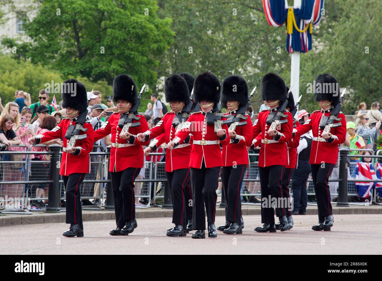 Marching Infantarymen Trooping The Colour Color 2023 Stock Photo - Alamy