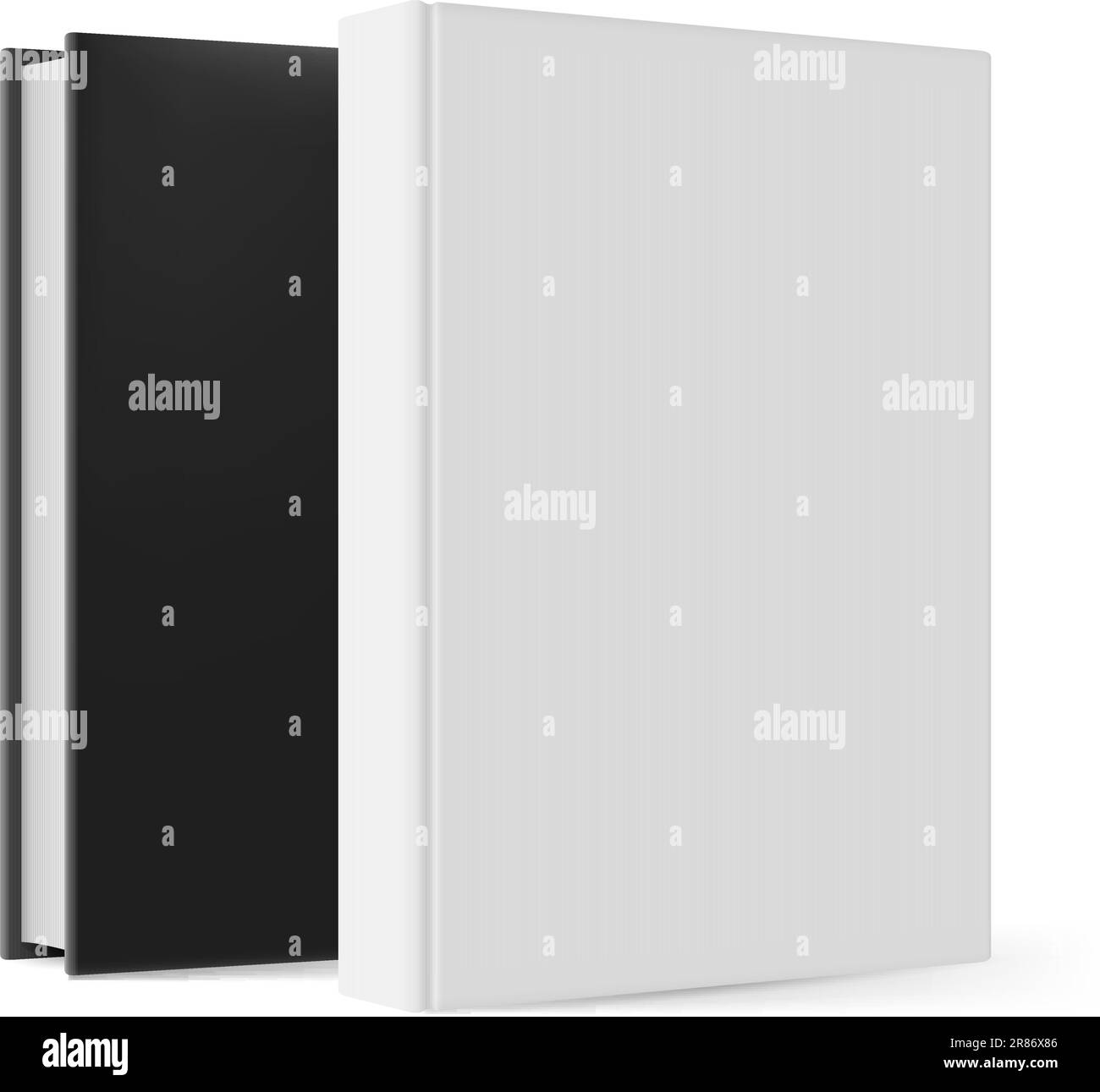 Black and white books. Illustration on white for design Stock Vector ...