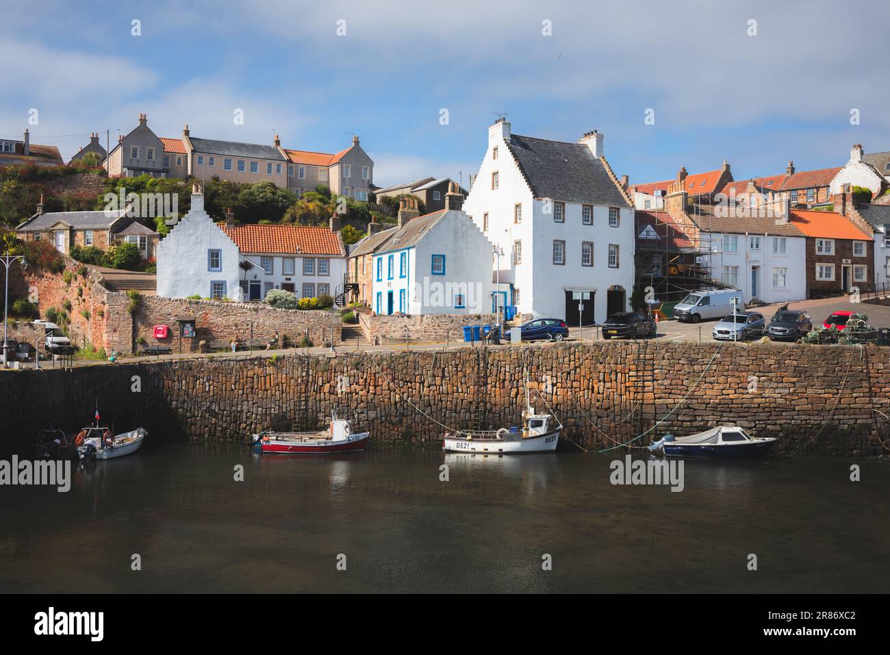 Crail, UK - June 9 2023: The quaint and picturesque harbour of the ...