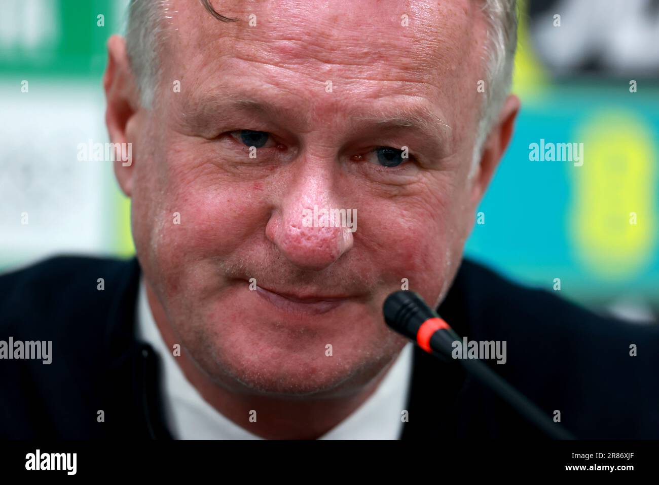 Northern Ireland manager Michael O'Neill during a post match press ...
