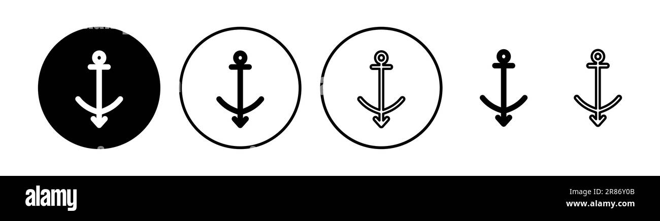 Anchor icon vector. Anchor sign. marine symbol Stock Vector Image & Art ...