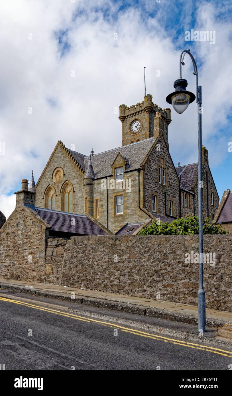 19th century Lerwick Town Hall in Lerwick, Shetland Islands, Scotland ...