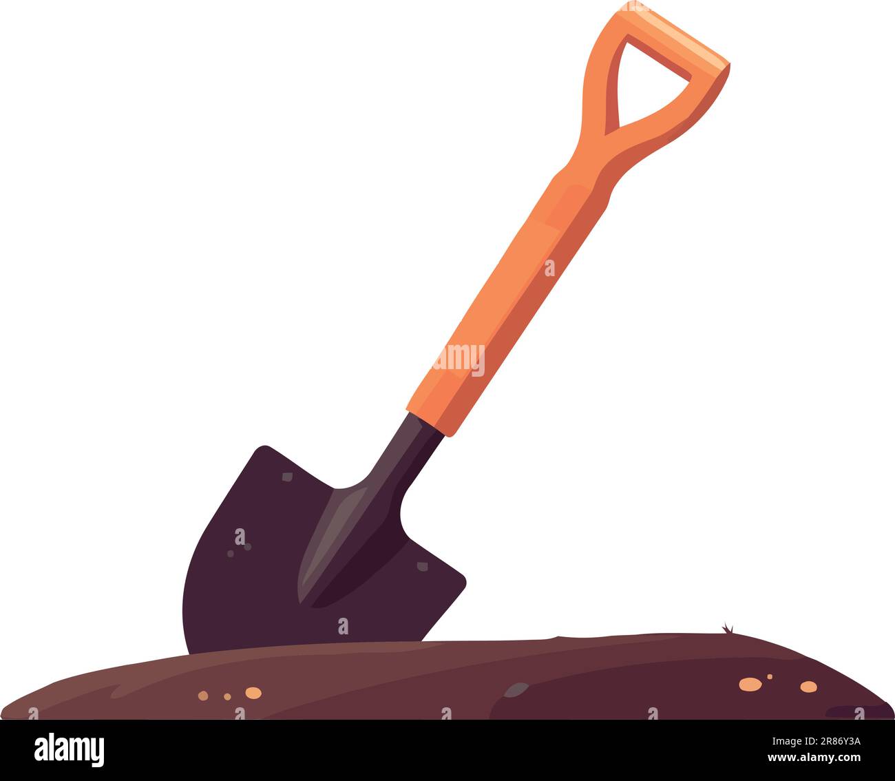 Shovel sign working tool Stock Vector Images - Alamy